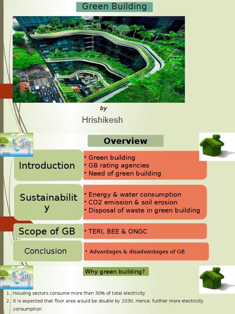 Presentation On Green Building | PDF | Green Building | Waste