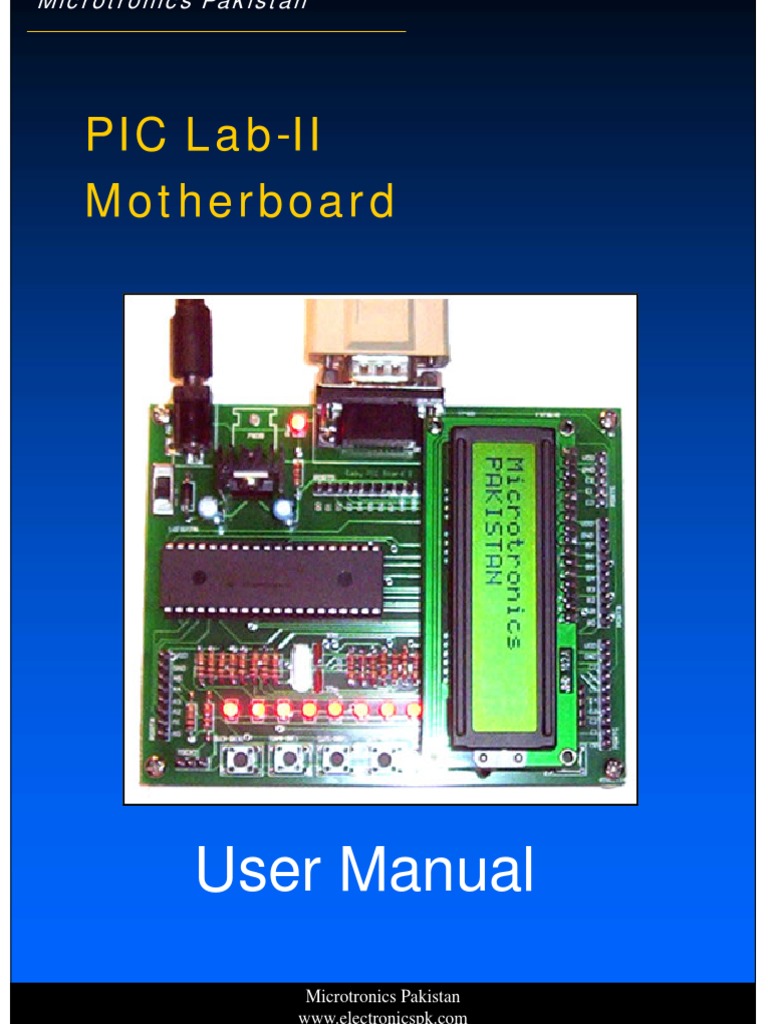 Pic Lab Ii Manual PDF | Download Free PDF | Pic Microcontroller | Microcontroller