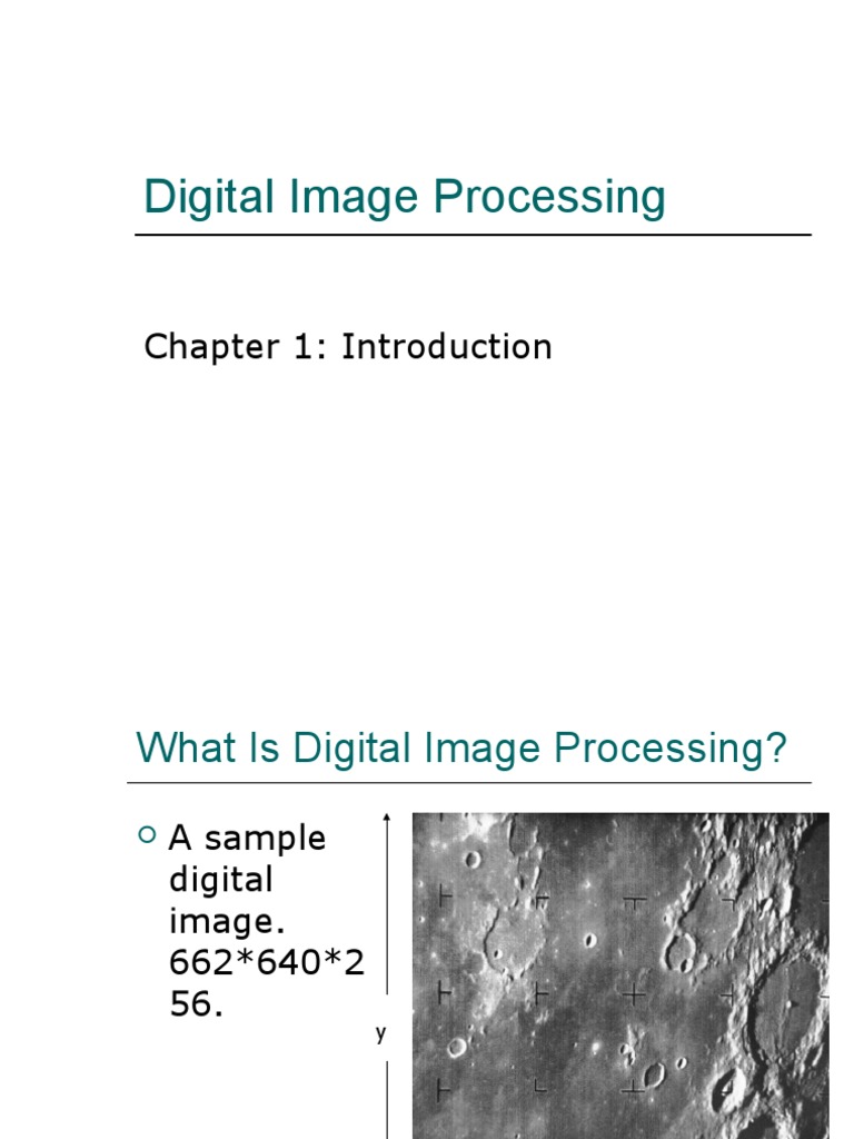 Digital Image Processing: Chapter 1: Introduction | PDF