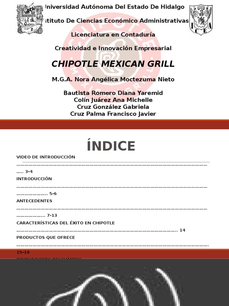 Chipotle Mexican Grill | PDF | Chipotle Mexican Grill | Comida y bebida
