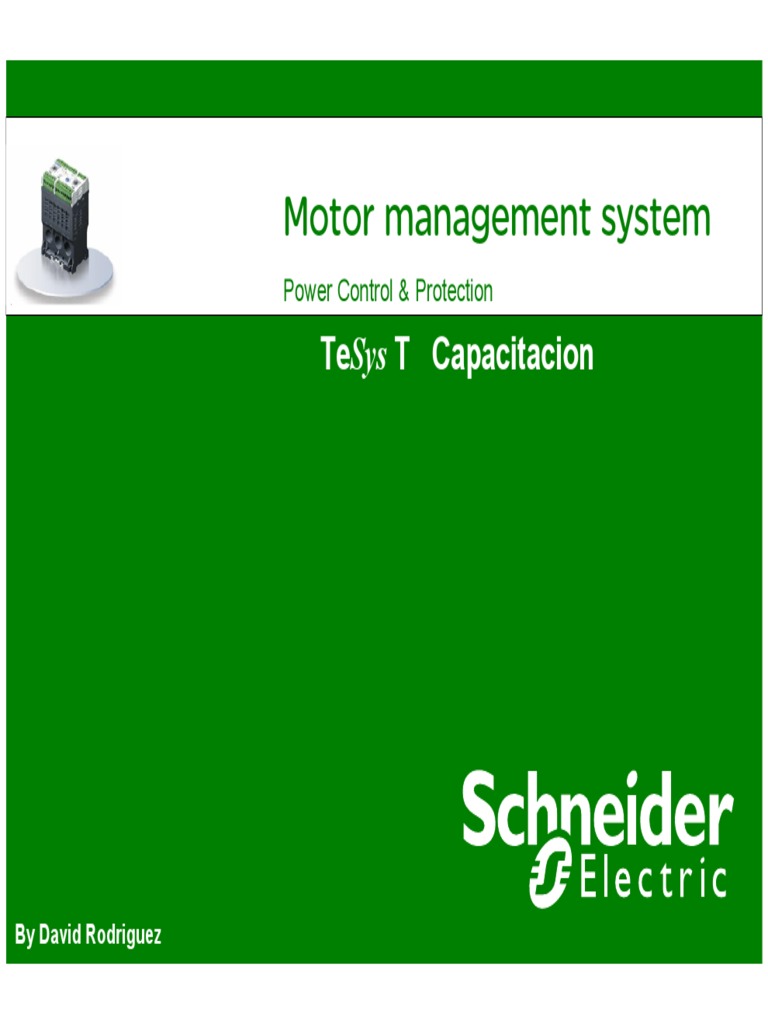 Capacitación en Sistema TeSys T | PDF | Ingenieria Eléctrica | Electricidad