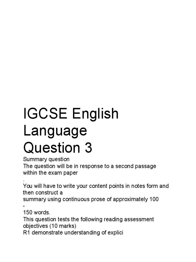 IGCSE English Language | PDF | Unicorn | Cognition
