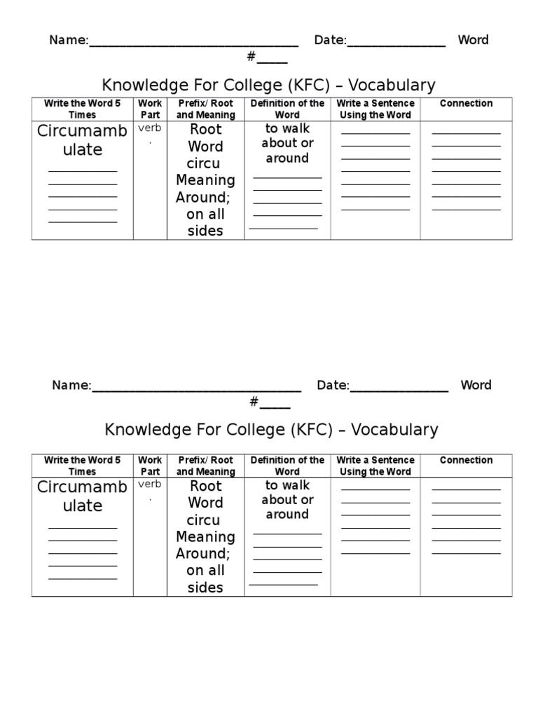 Vocabulary Practice for Students | PDF | Career & Growth | Language ...
