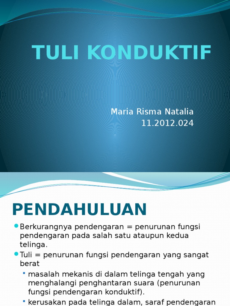 PPT Tuli Konduktif | PDF