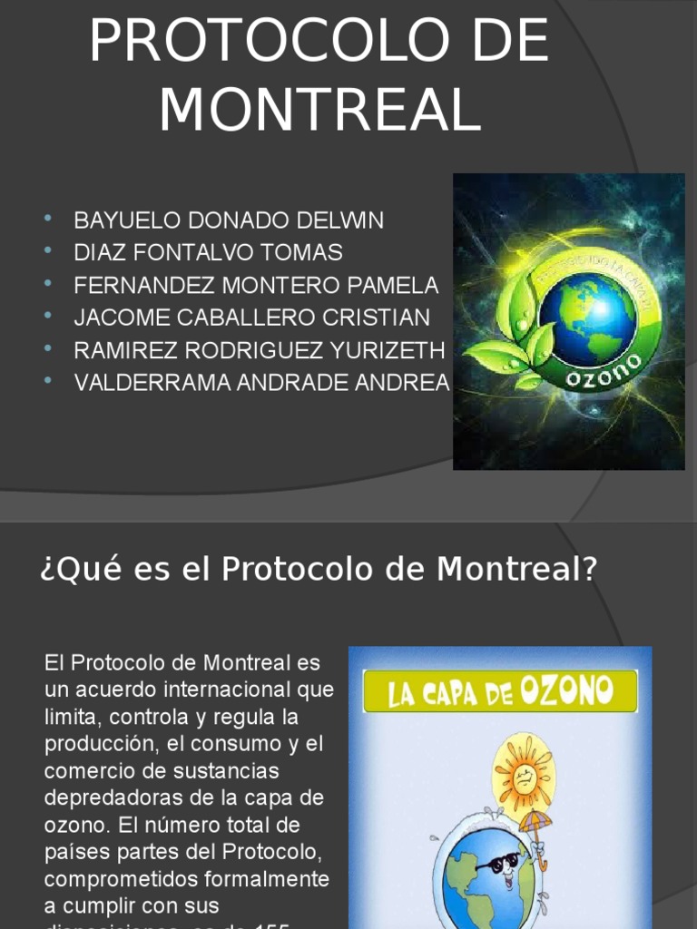 Protocolo de Montreal | PDF | Clorofluorocarbono | Calentamiento global