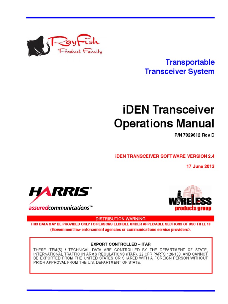 IDEN 2 4 Operator Manual | PDF | Microsoft Windows | Software