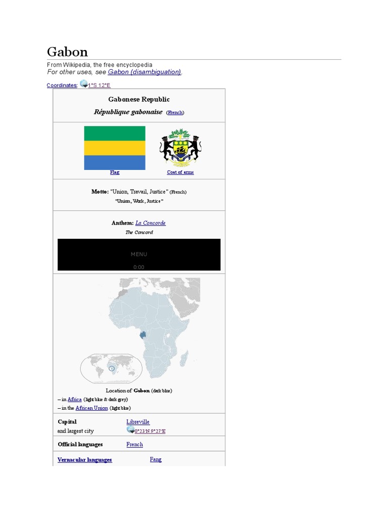 Gabon: République Gabonaise | PDF | Government | Elections