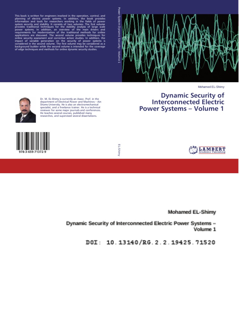 Dynamic Security of Interconnected Electric Power Systems - Volume 1 ...