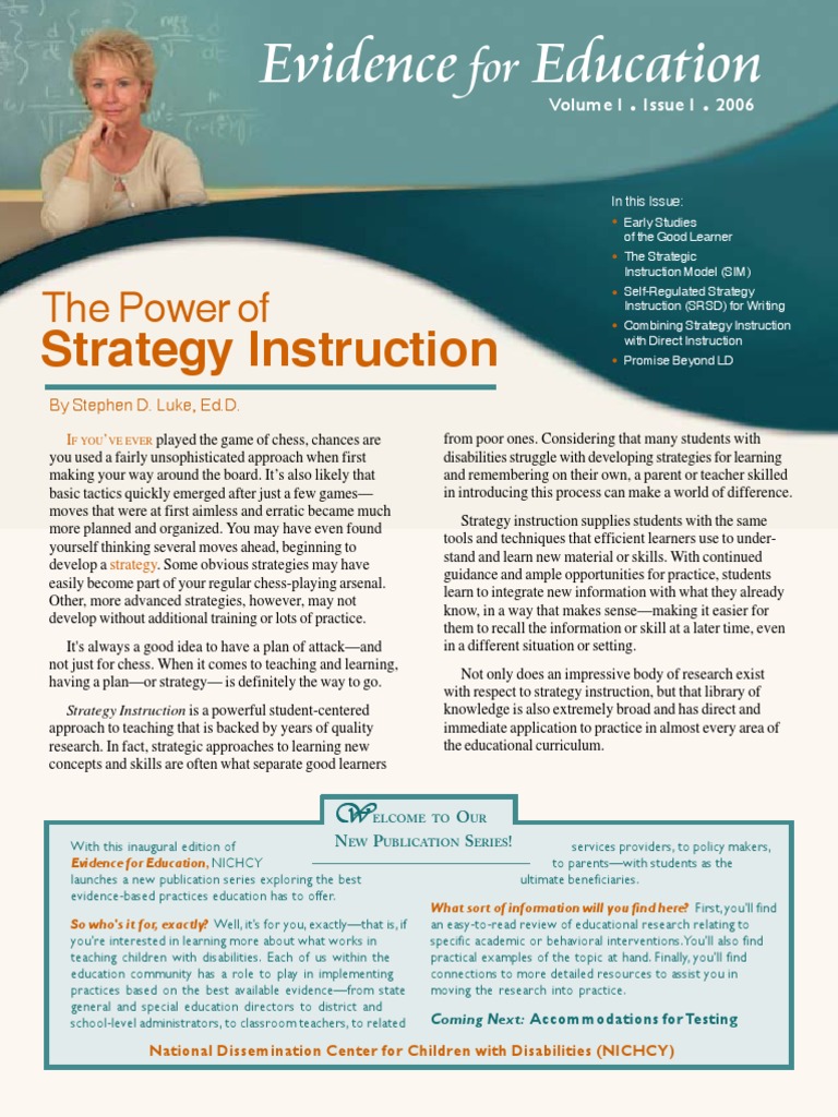 Power of Strategy Instruction | PDF | Learning | Teachers