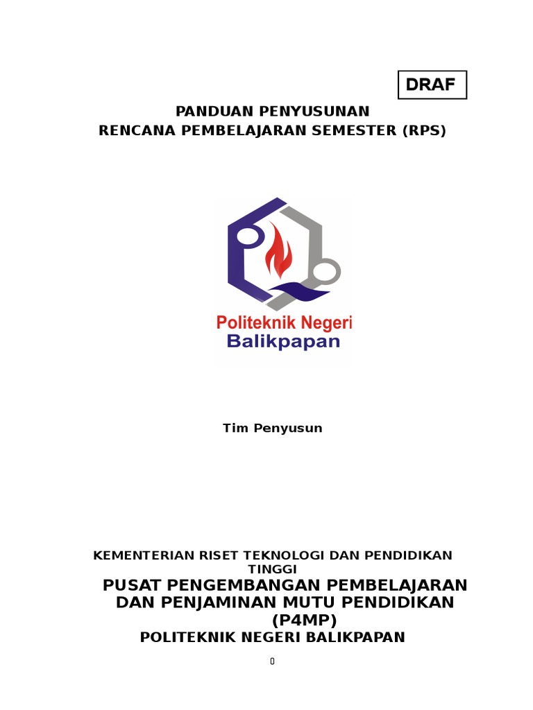 Panduan Penyusunan Rps | PDF | Bisnis | Seni