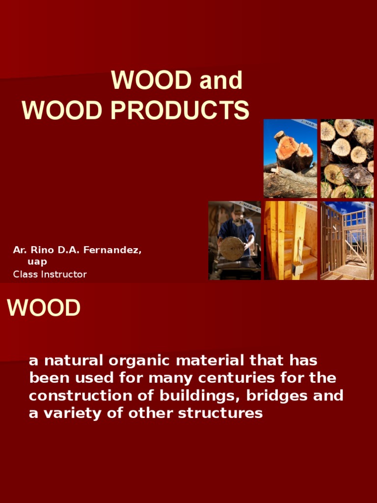 Wood and Wood Products | PDF | Lumber | Wood