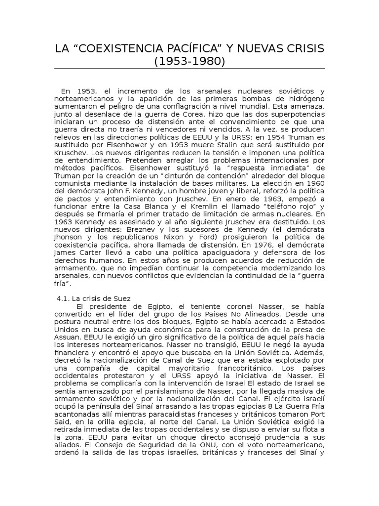 La Coexistencia Pacifica | PDF | Vietnam del Norte | Unión Soviética