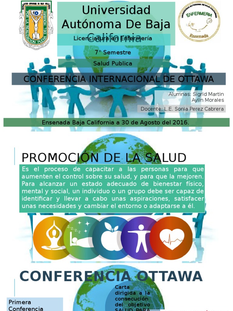 Carta de Ottawa Canada | Promoción de la salud | Igualdad social ...