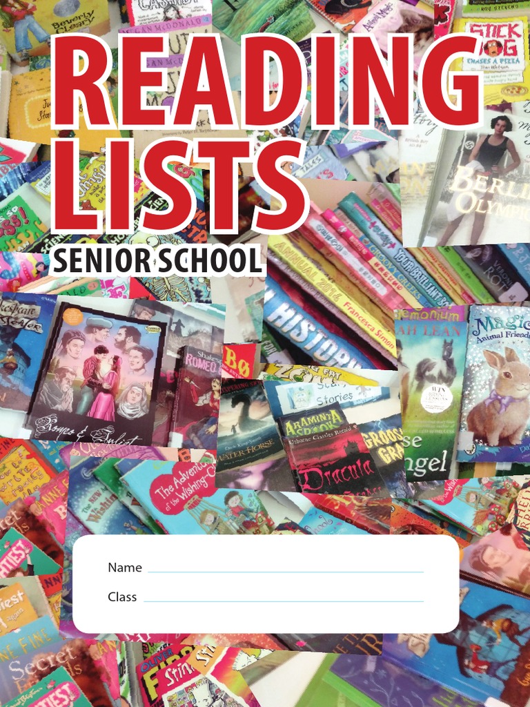 Senior School Reading Lists Guide | PDF | Reading (Process) | Libraries