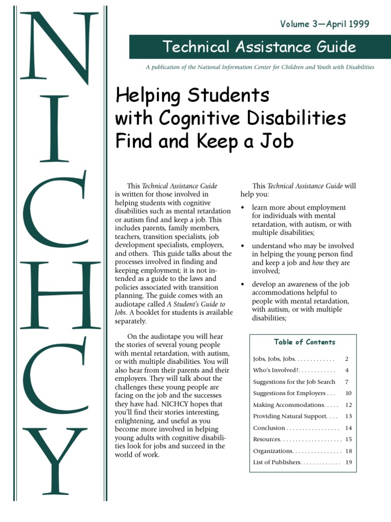 Helping Students With Cognitive Disabilities Find And | Individualized ...