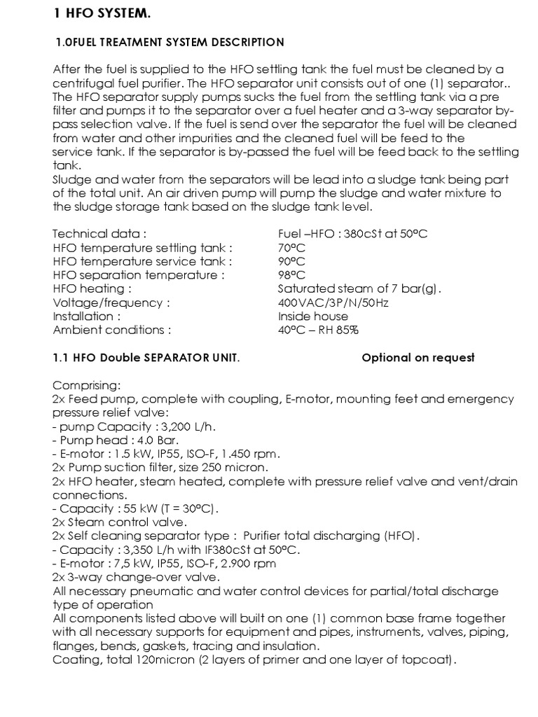 Purifier Hfo PDF | PDF | Fuel Oil | Pump