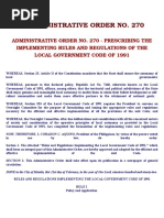 IRR of Local Government Code of 1991, As Amended | PDF | Local ...