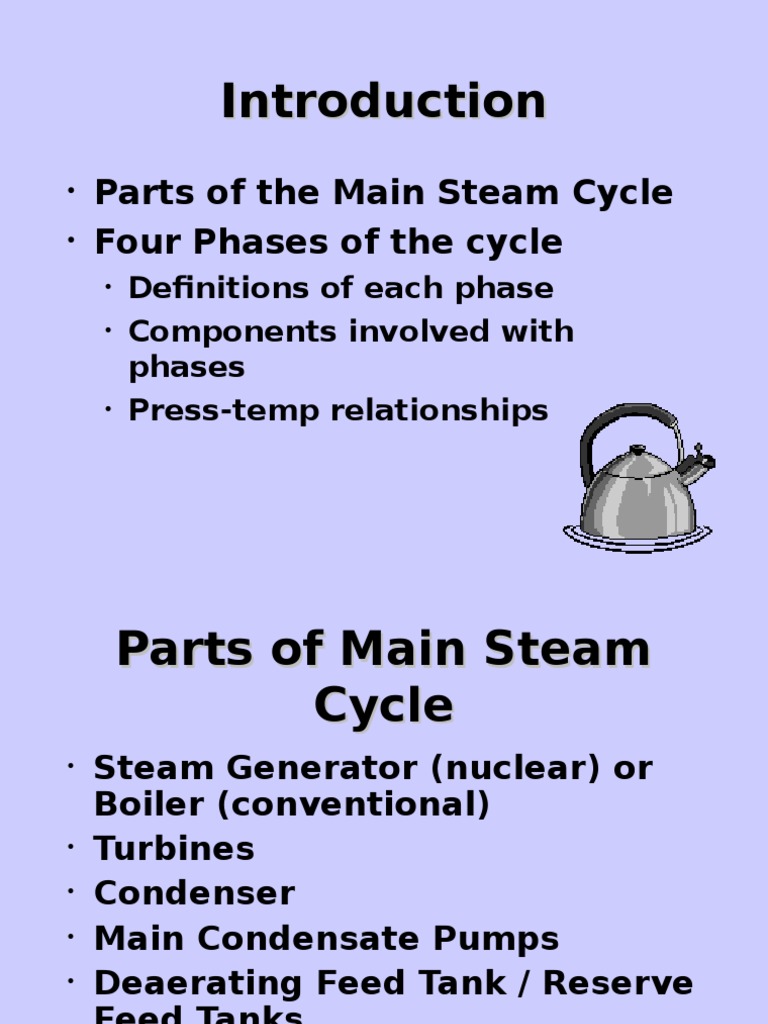 Main Steam Cycle | Steam | Turbine