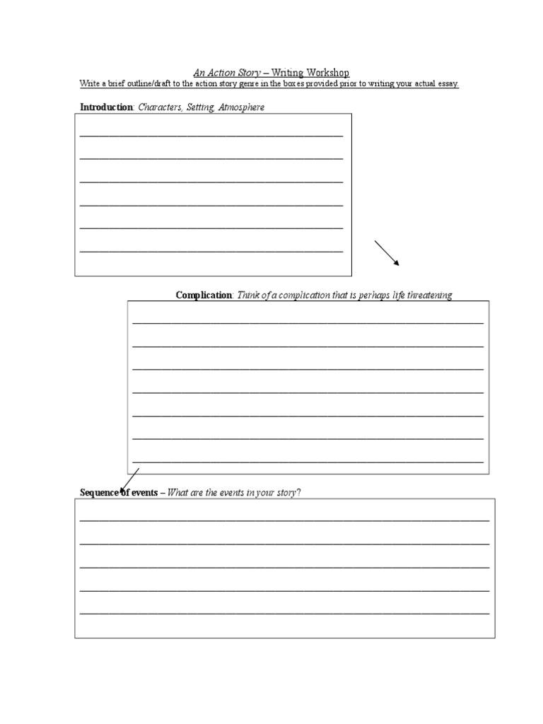 Action Story Writing Workshop Guide | PDF