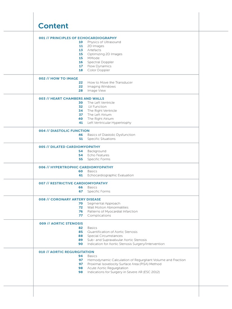 Echo Facts Index | PDF | Heart Valve | Echocardiography