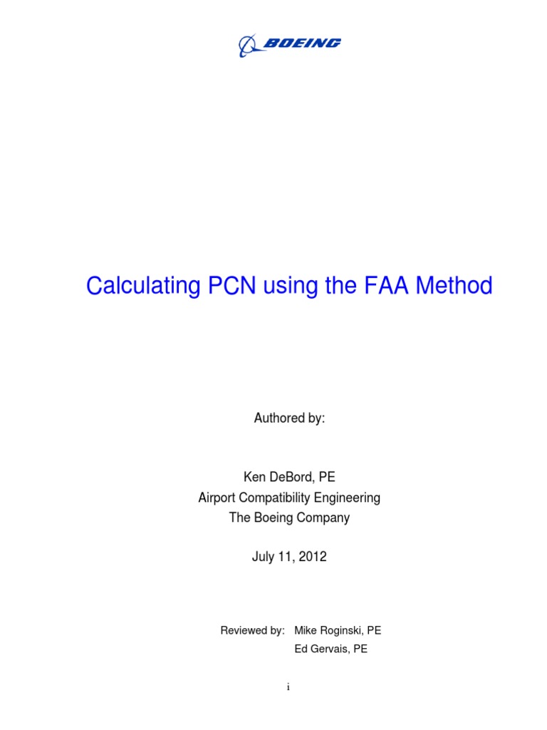 Calculating PCN Using The FAA Method PDF | PDF | Runway | Road Surface