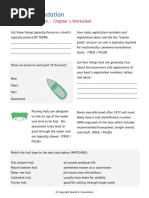 Boatus Foundation: Trip Planning and Preparation - Chapter 3 Worksheet ...