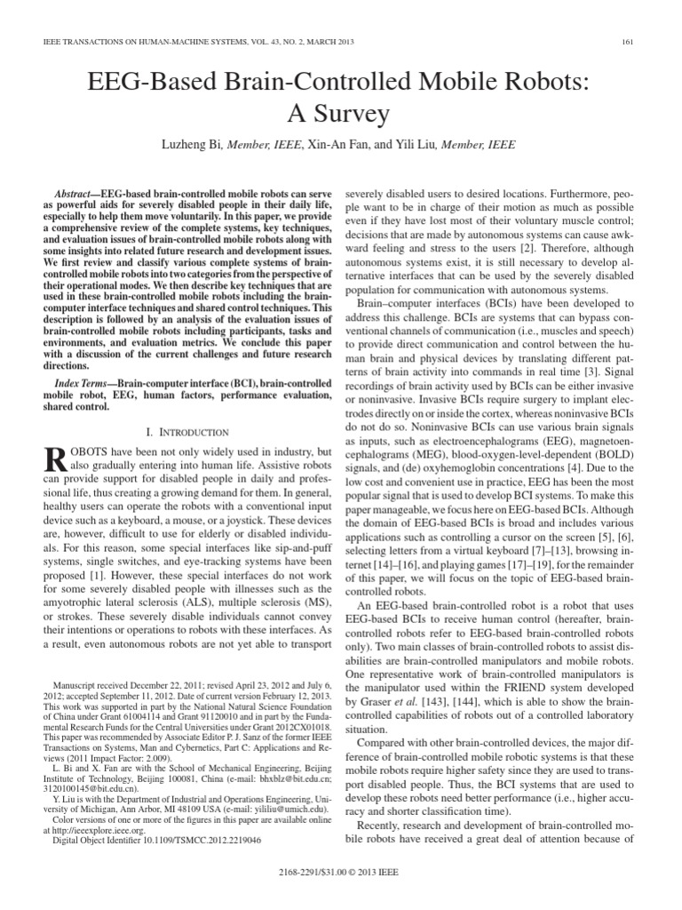 Eeg Control Robot | PDF