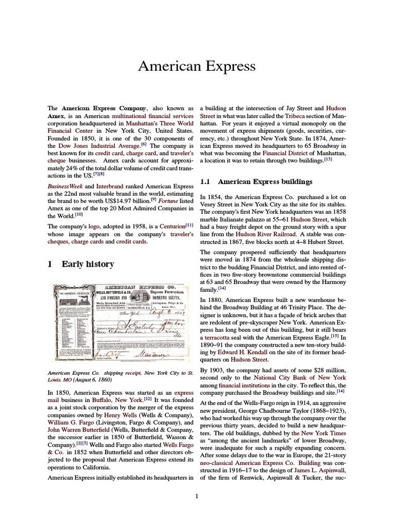 American Express Card Info | PDF | American Express | Visa Inc.