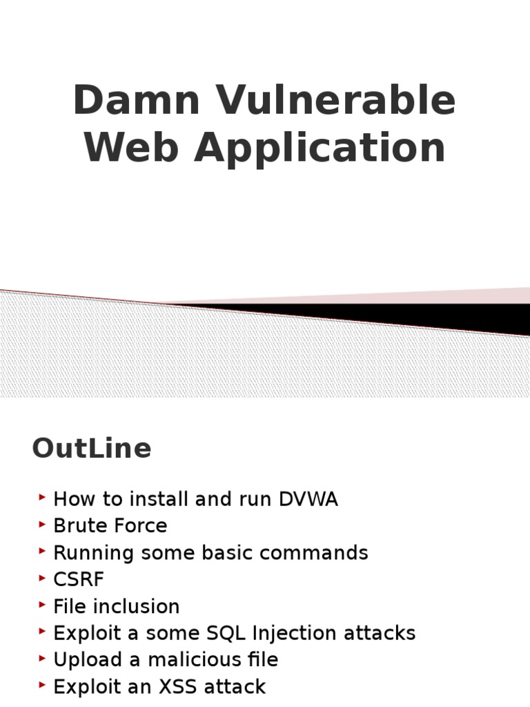 A Comprehensive Guide to Exploiting Vulnerabilities in the Damn Vulnerable Web Application (DVWA ...