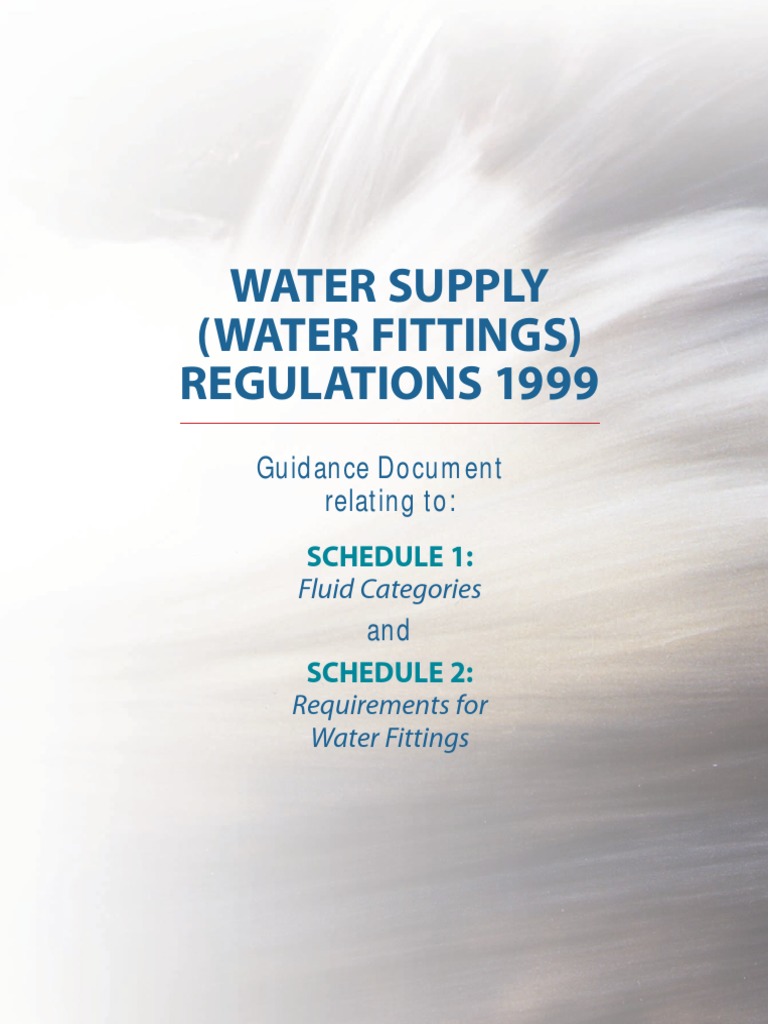 Water Supply and (Water Fittings) Regulations 1999 | PDF | Water ...
