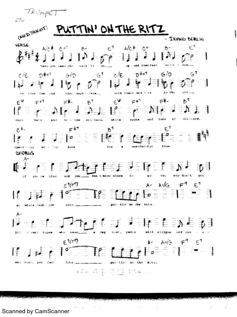 Putting On The Ritz | PDF