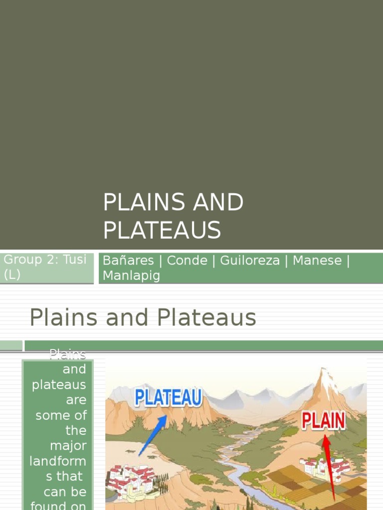 Plains and Plateaus | Plateau | Erosion