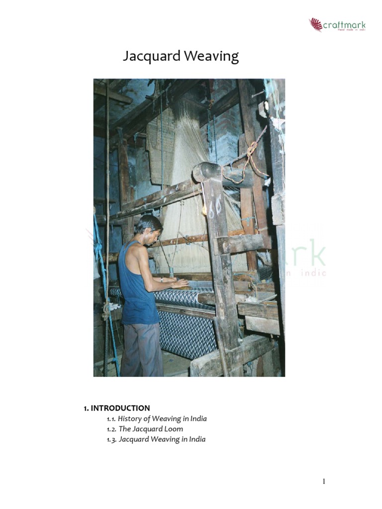 Jacquard Weaving | PDF | Loom | Weaving