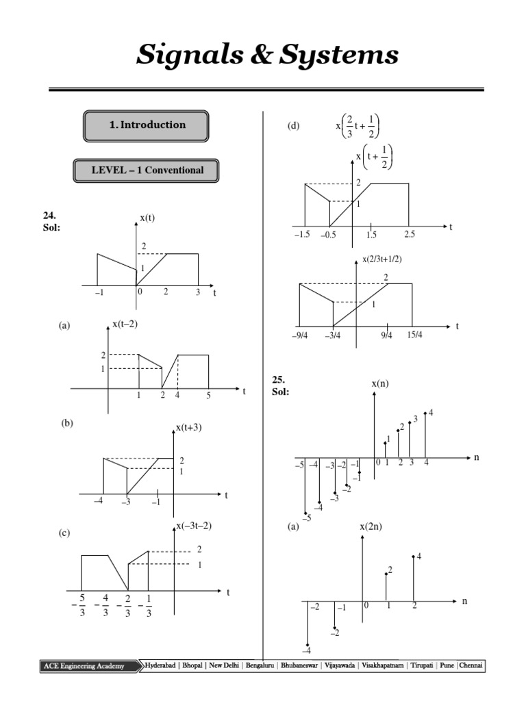 04 - Signals & Systems All Chapters PDF | PDF | Signal Processing ...