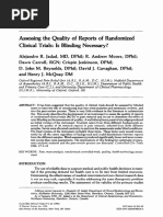 Jadad Scale | PDF | Medical Humanities | Knowledge Management