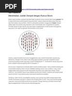 Perhitungan Sampel Cochran Lemeshow | PDF