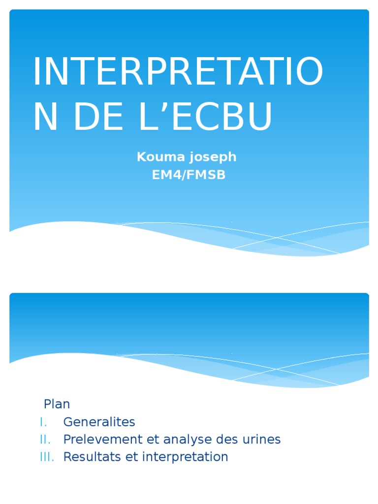 Interpretation de L'ecbu | PDF