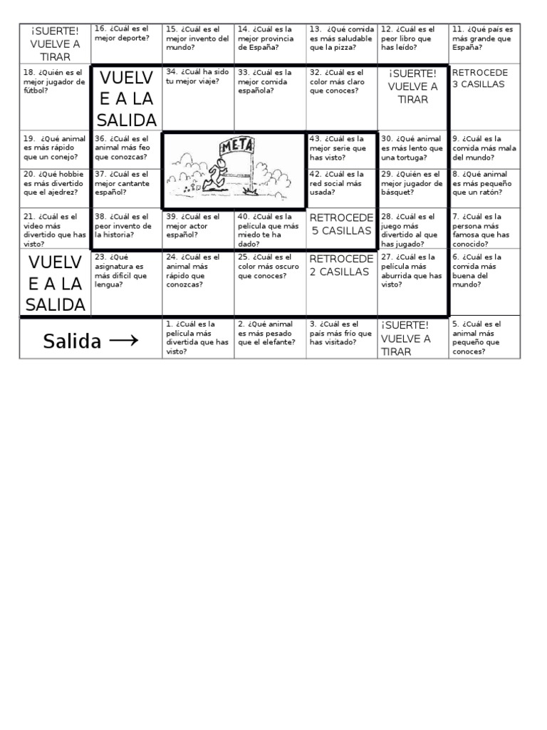 Juego de Mesa Comparativos y Superlativos | PDF