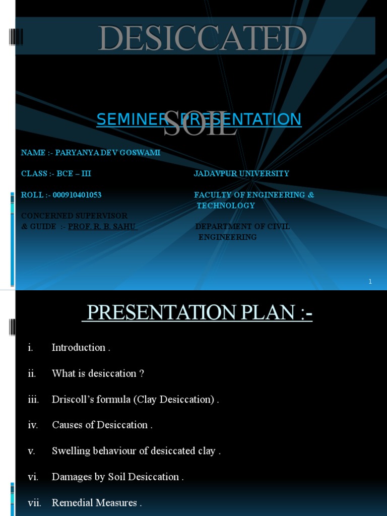 Desiccated Soil By-Paryanya Dev Goswami | PDF | Soil | Chemistry