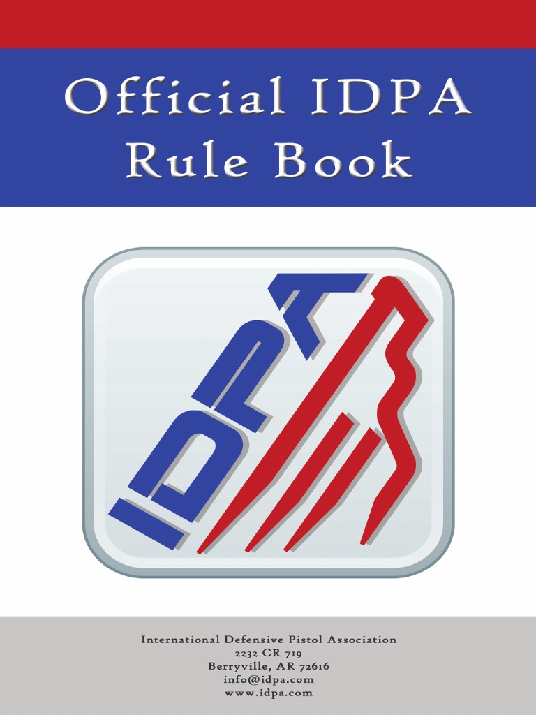 Official IDPA Rule Book | PDF | Firearms | Trigger (Firearms)