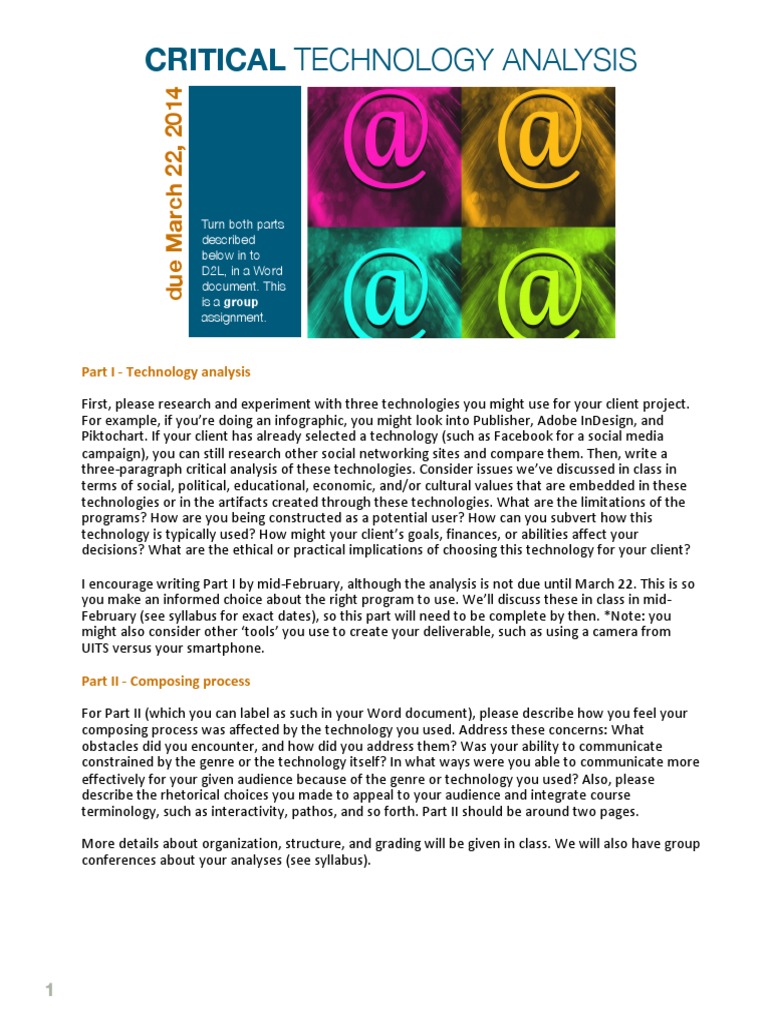 Critical Analysis Assignment | PDF | Facebook | Communication