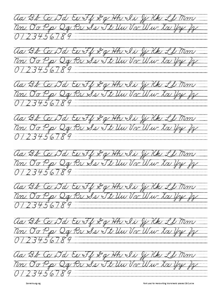 Zb-Cursive Take Home Cursive PDF | PDF