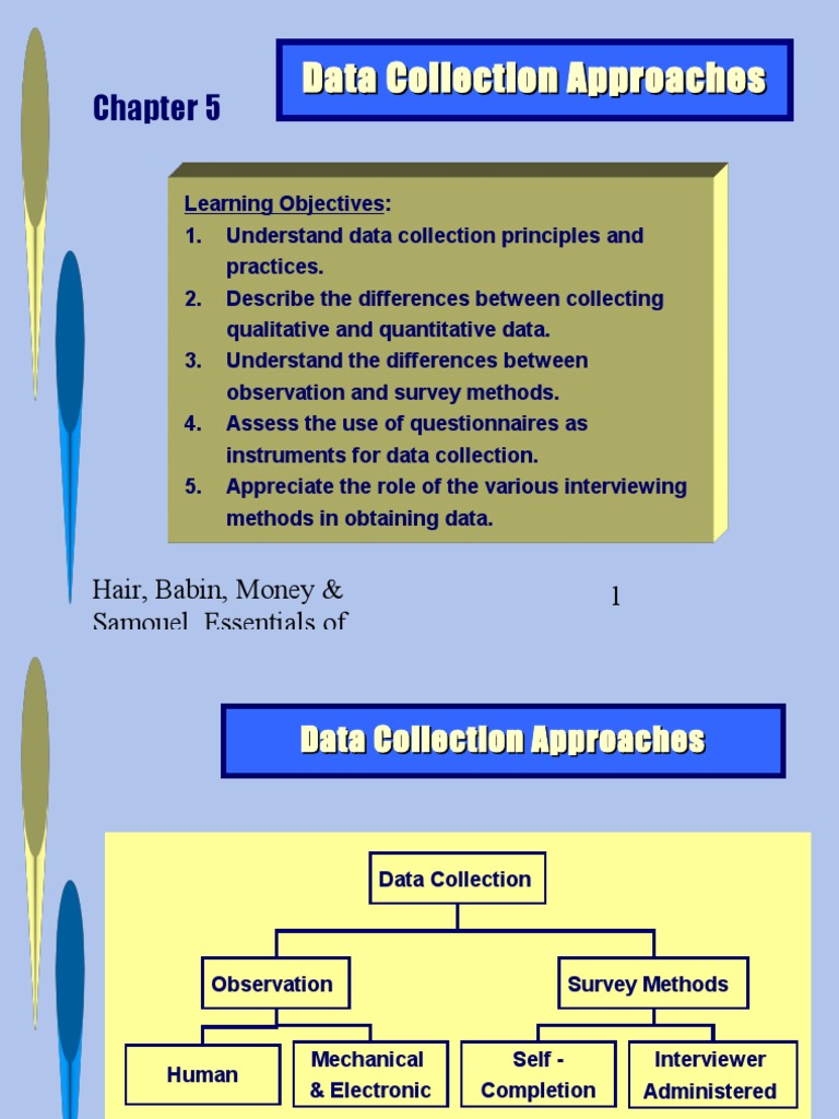 Data Collection Approaches | PDF | Quantitative Research | Qualitative ...