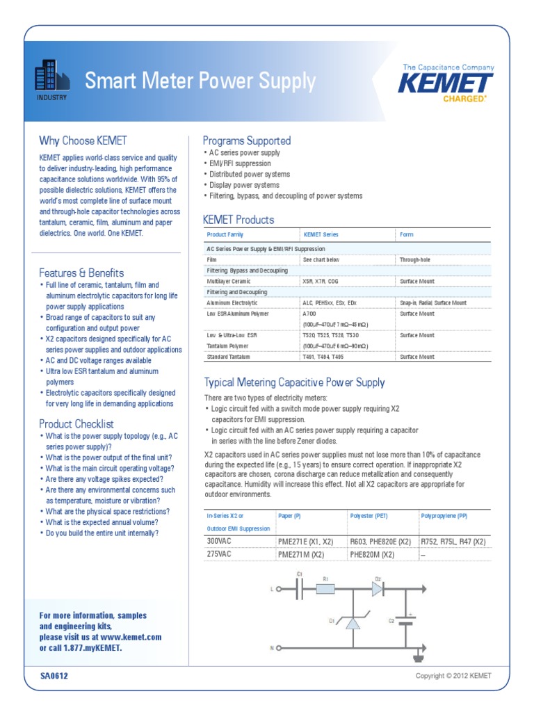 Smart Meter Power Supply | PDF | Capacitor | Power Supply