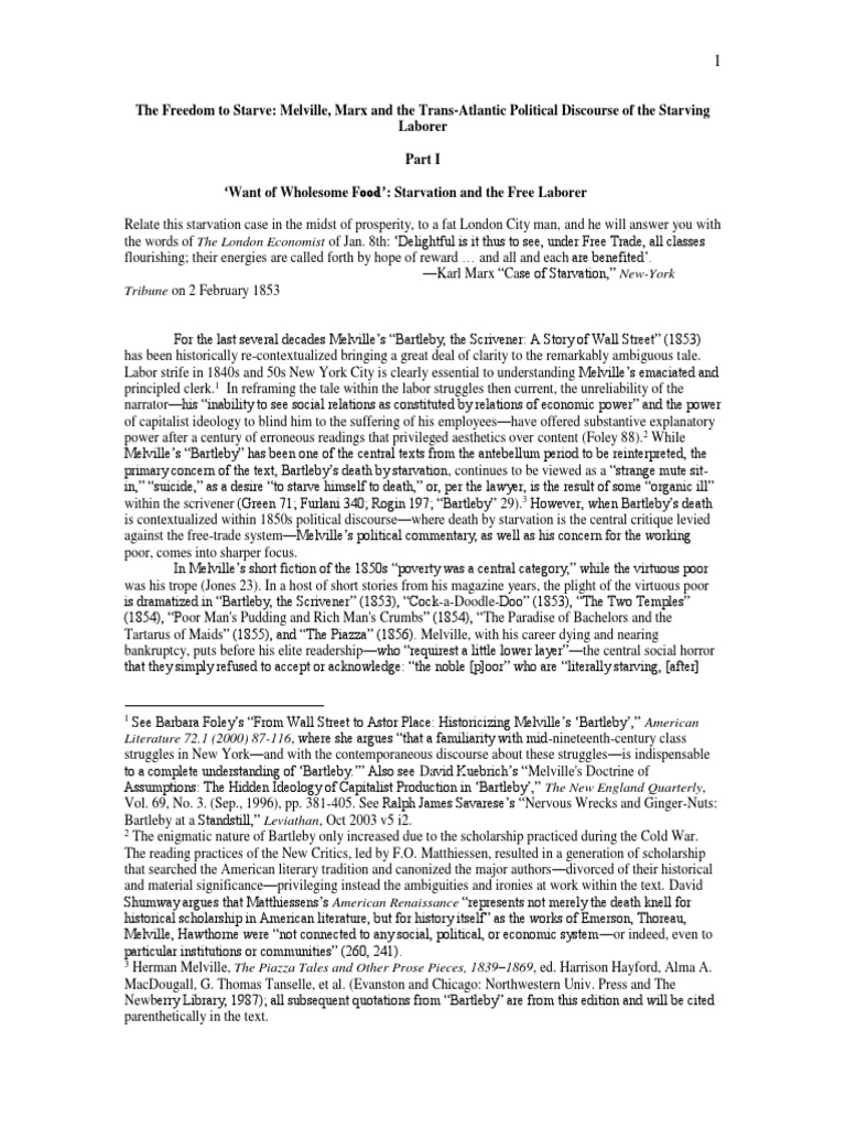 Bartelby | PDF | Bartleby, The Scrivener | Herman Melville