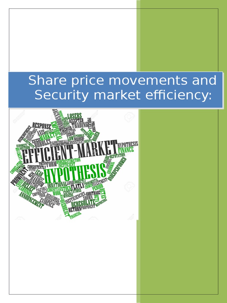 Efficient Hypothesis | PDF | Financial Markets | Efficient Market ...