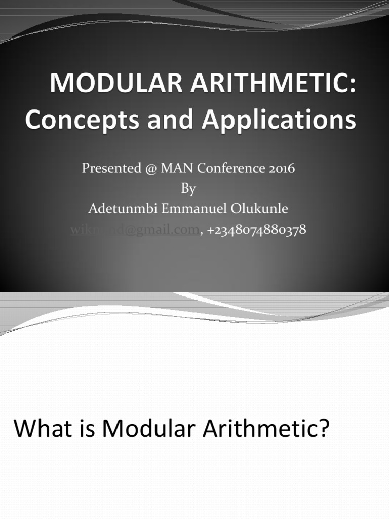 Modular Arithmetic Concepts and Applications PDF | PDF | Prime Number | Ring Theory
