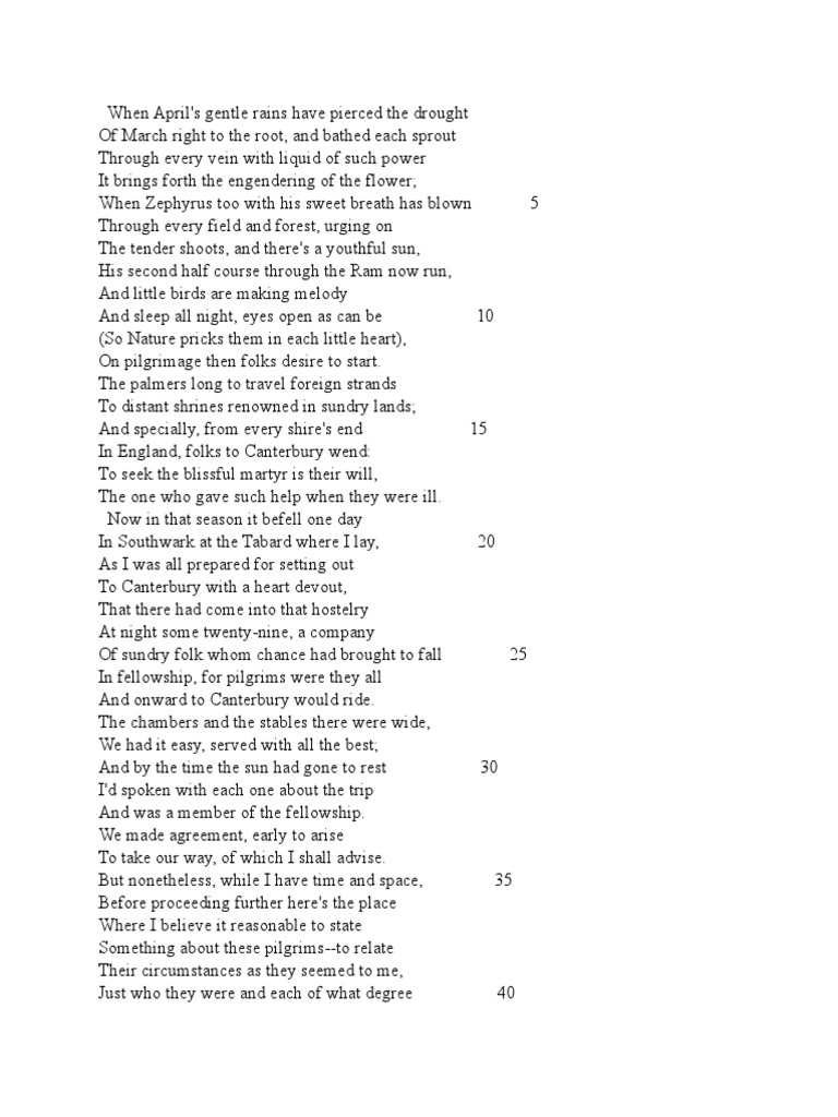 Canterbury Tales(Middle English) | Knight | Last Judgment