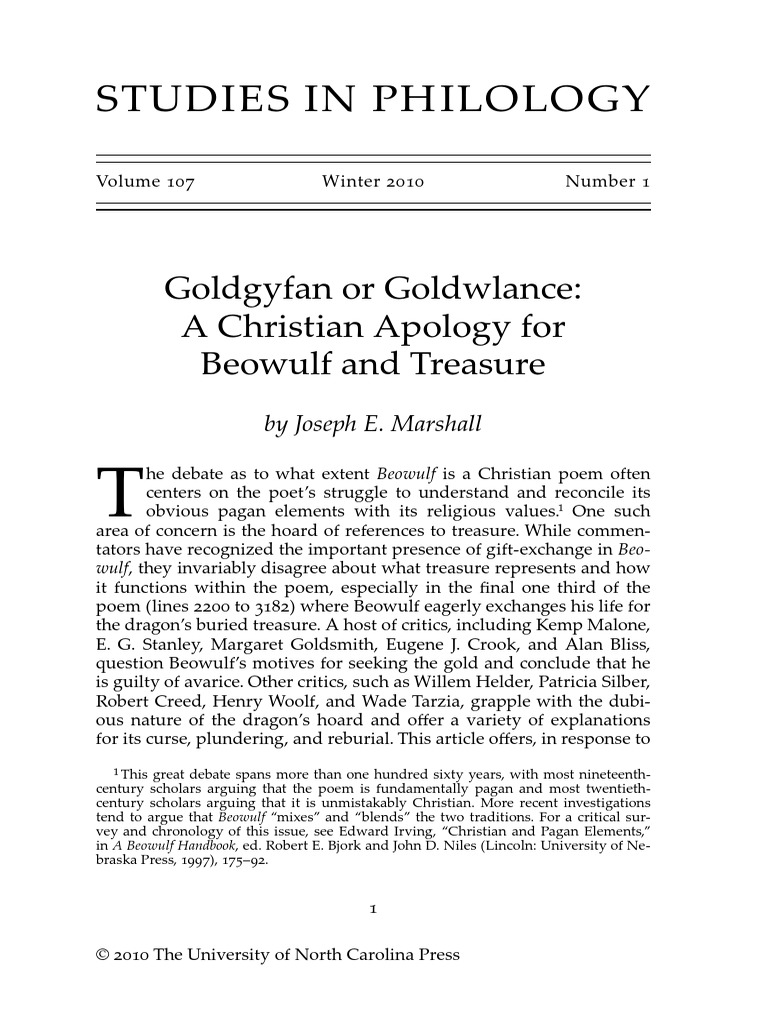 Beowulf and Treasure | PDF | Beowulf | Seven Deadly Sins