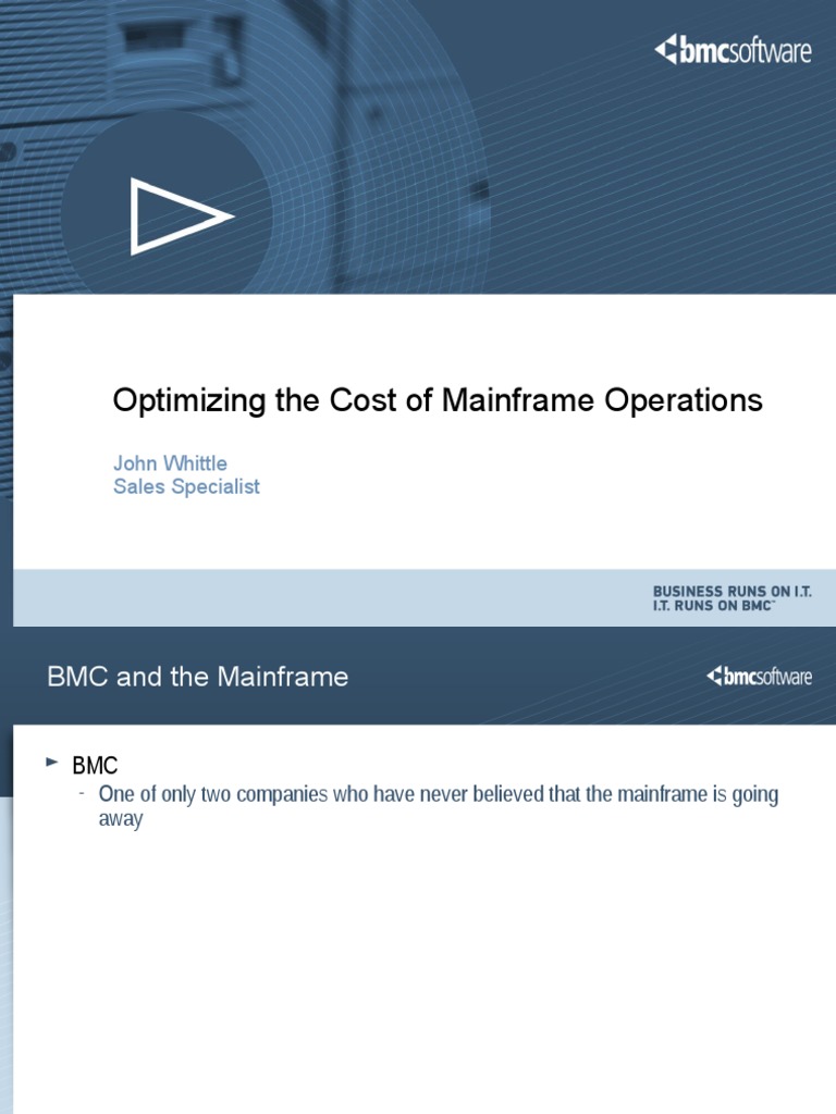 1 Cost Optimization Customer Facing Presentation | PDF | Mainframe Computer | Central Processing ...